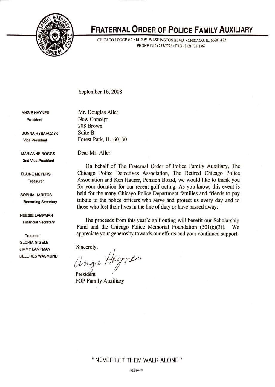 Donations : Douglas Aller - Financial Advisor